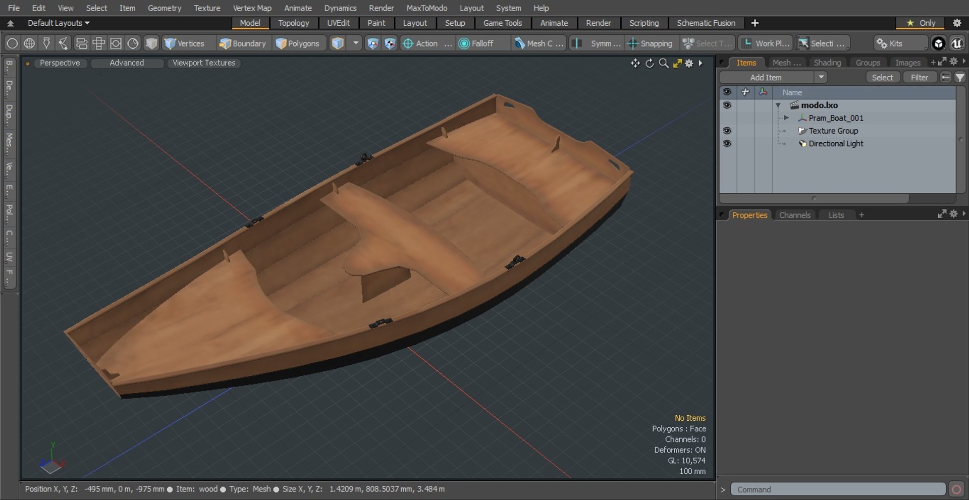 3D Pram Boat - TurboSquid 2170456