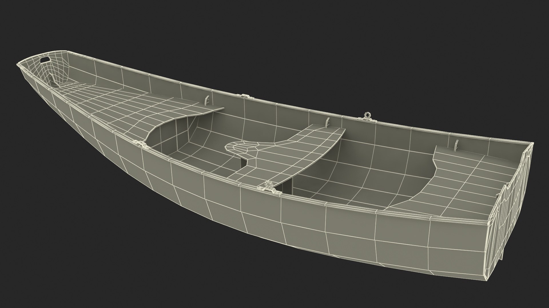 3D Pram Boat - TurboSquid 2170456
