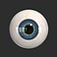 Female Polygonal Eyes 3d Model