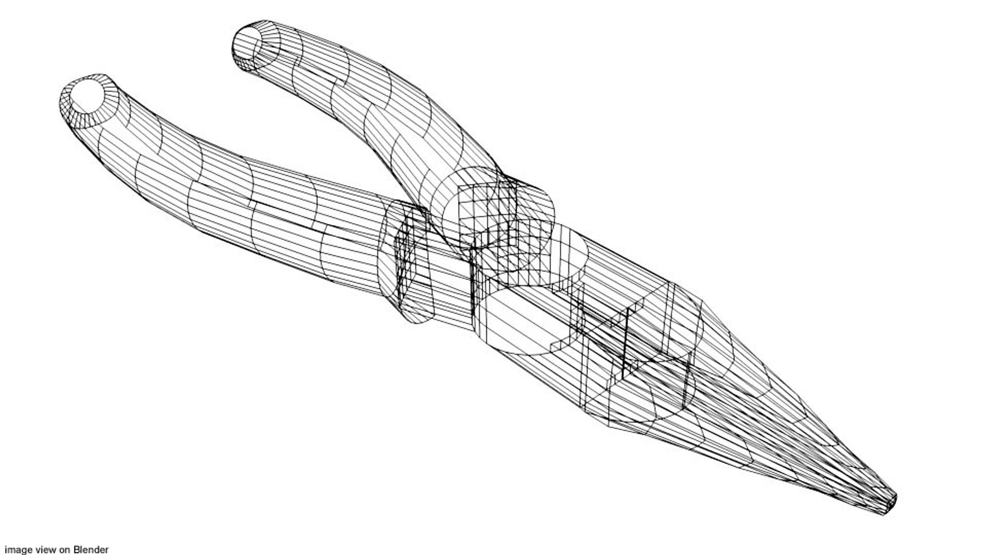 3d Plier Long Nose