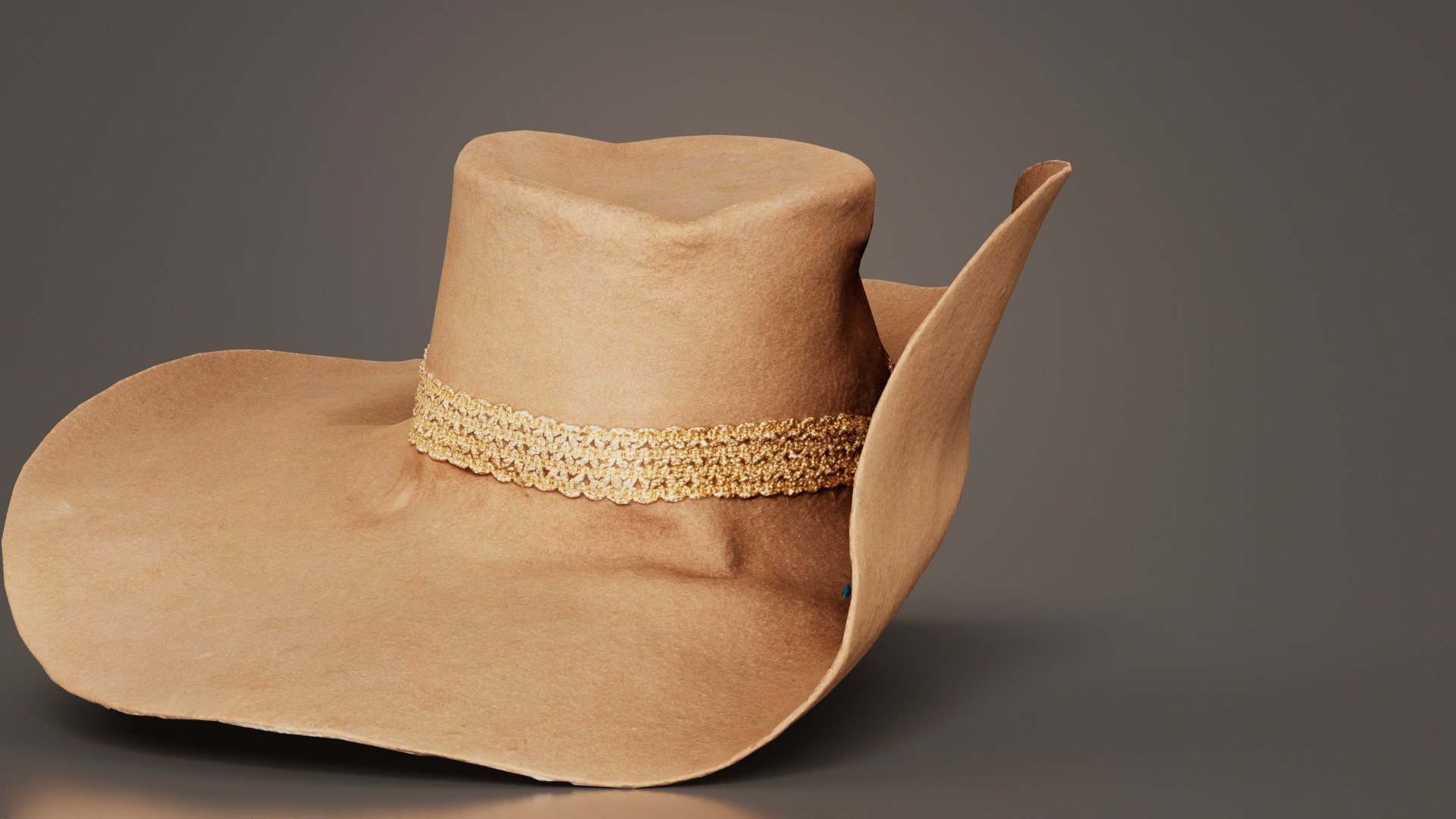 Gold Strip Hat Remastered 3D Model - TurboSquid 2360067