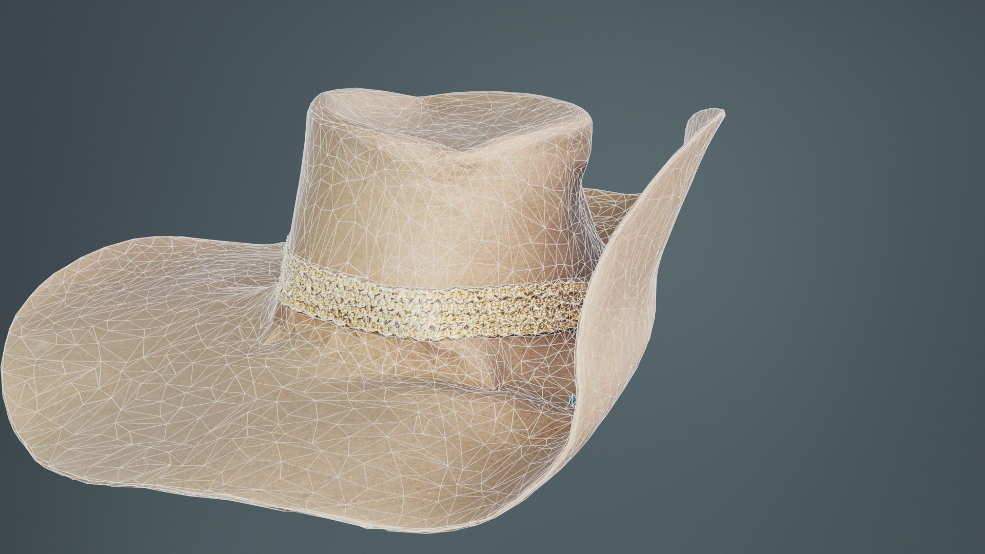Gold Strip Hat Remastered 3D Model - TurboSquid 2360067