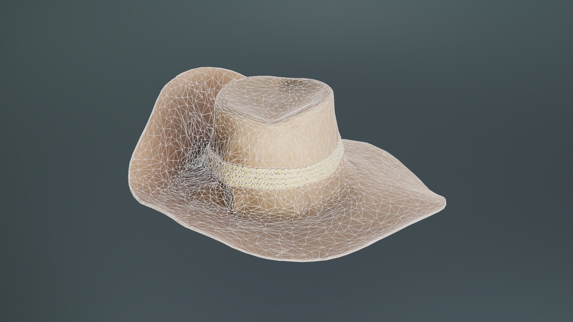 Gold Strip Hat Remastered 3D Model - TurboSquid 2360067