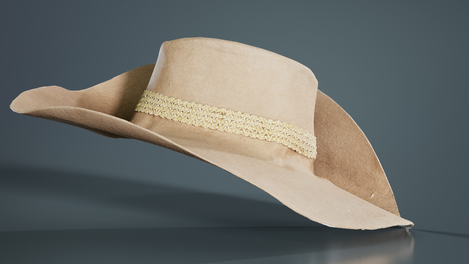 Gold Strip Hat Remastered 3D Model - TurboSquid 2360067