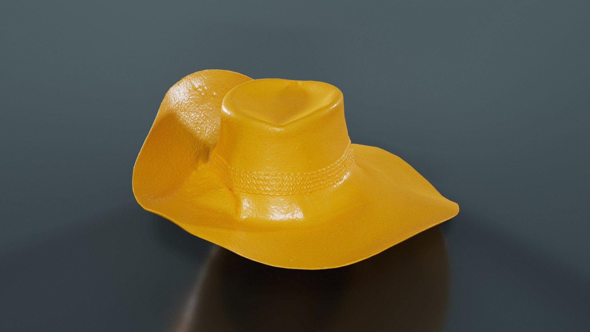 Gold Strip Hat Remastered 3D Model - TurboSquid 2360067