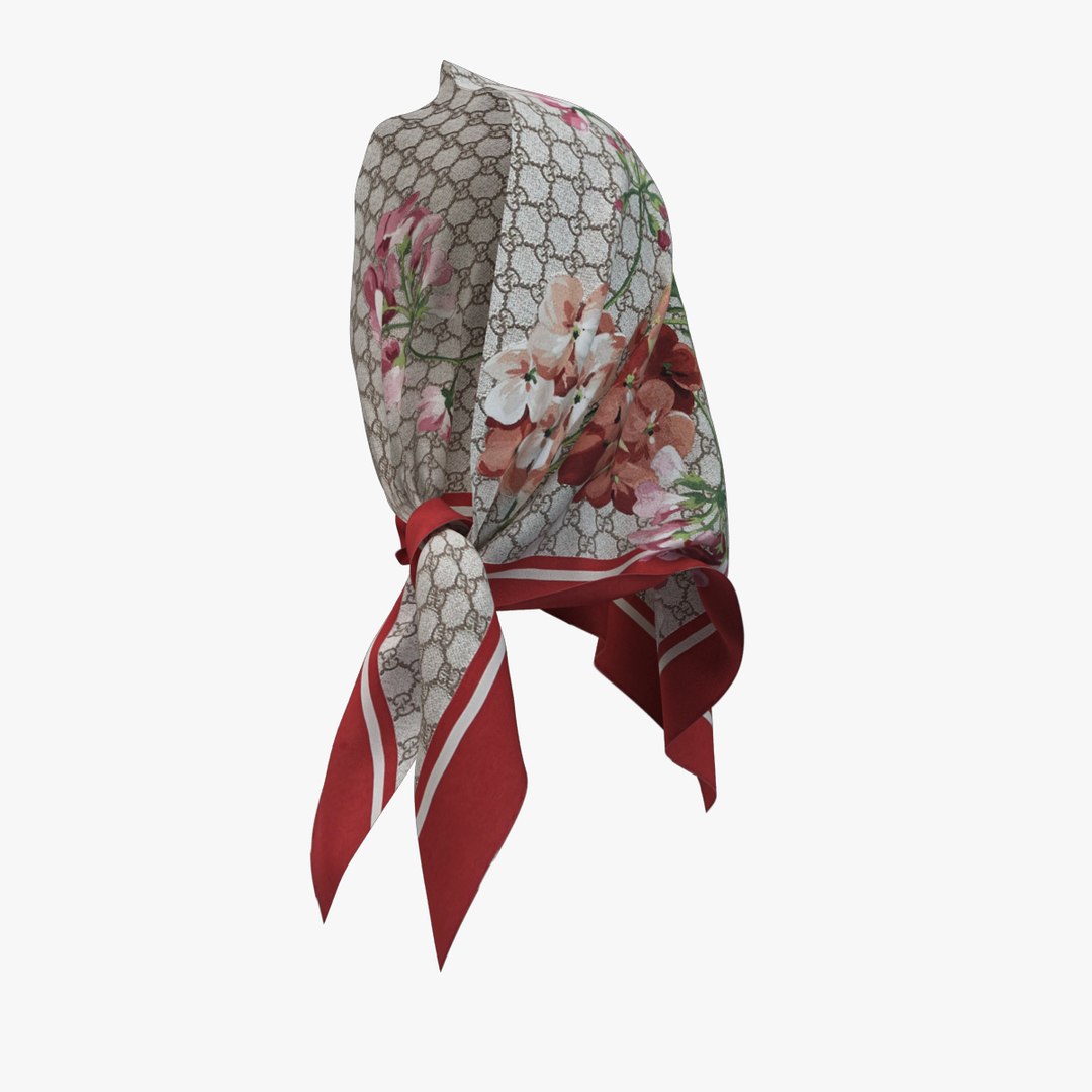Scarf Gucci - Shawl 3d Model