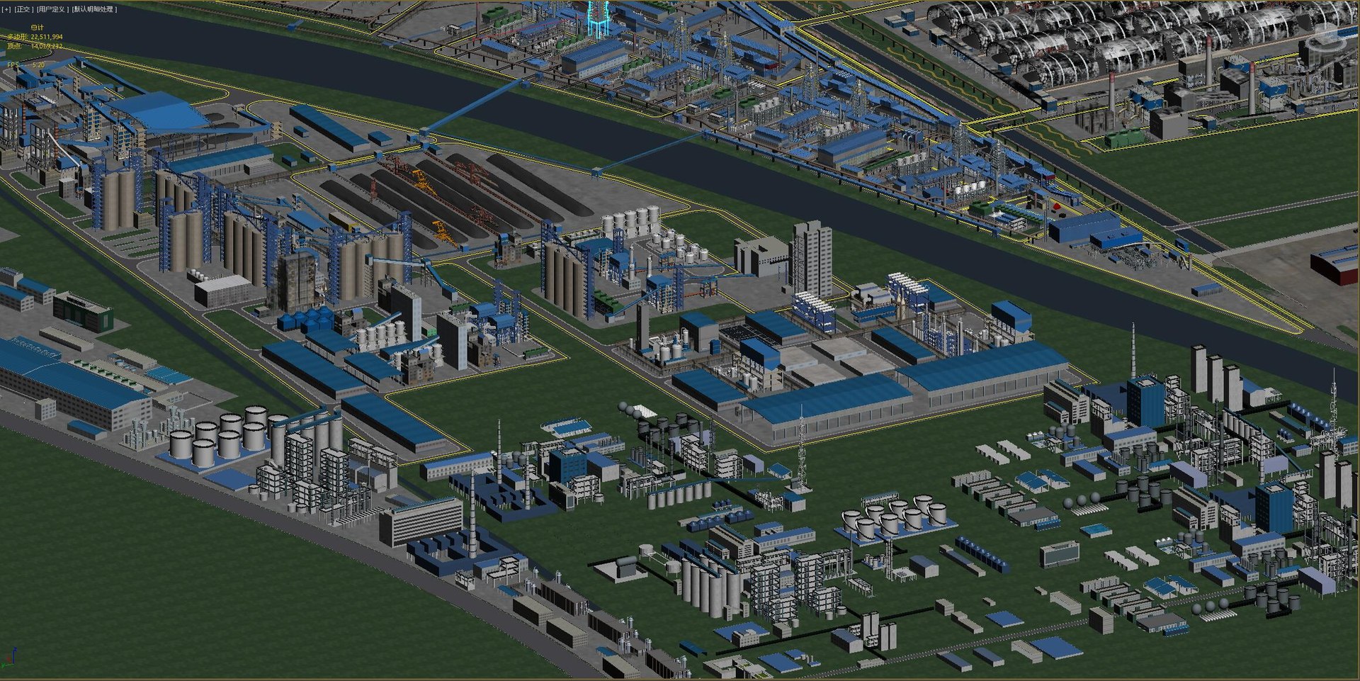 Industrial Factory Chemical Plant Model - TurboSquid 2005054