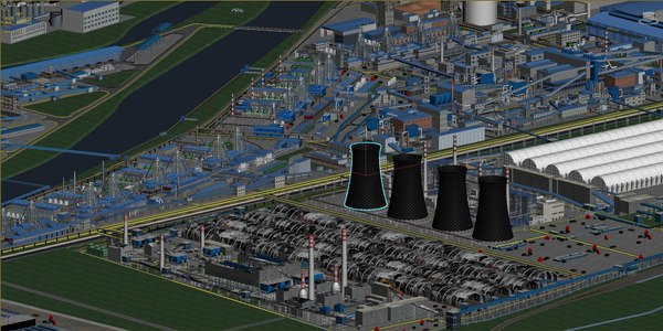 Industrial factory Chemical plant model - TurboSquid 2005054