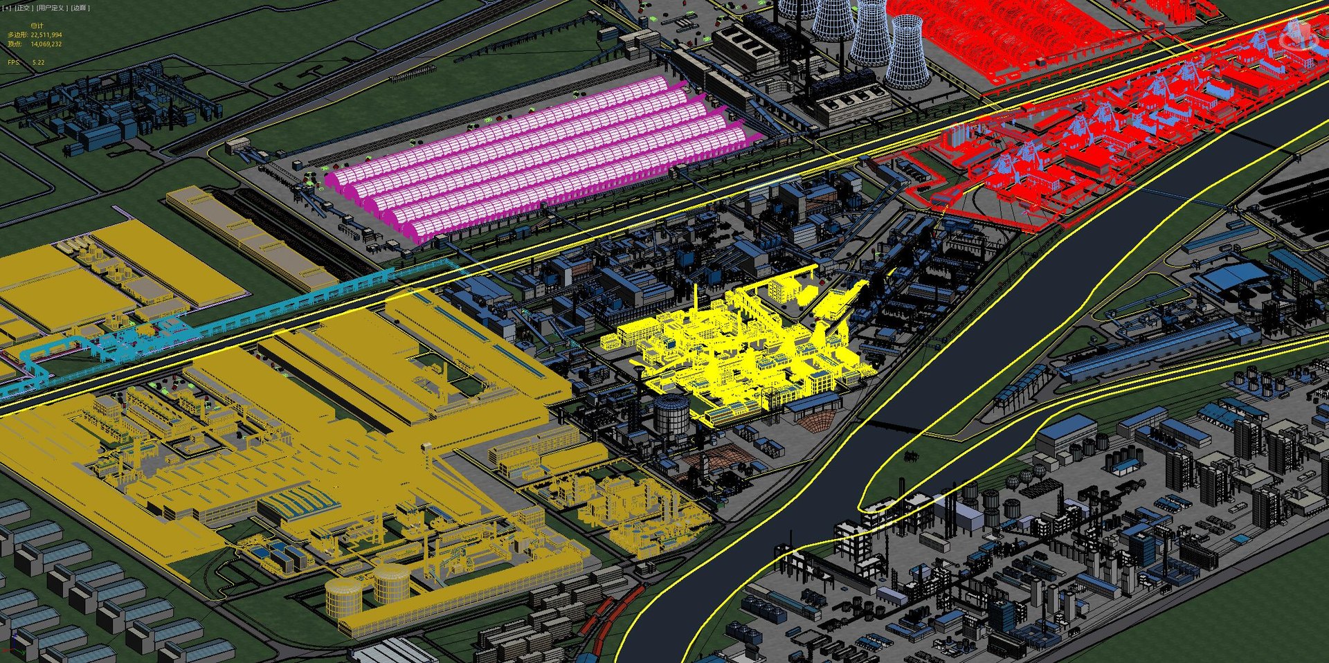 Industrial Factory Chemical Plant Model - TurboSquid 2005054