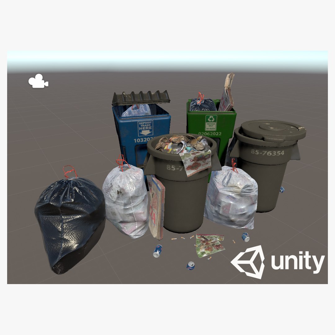 3D Model Unreal Trash Scene - TurboSquid 1297997