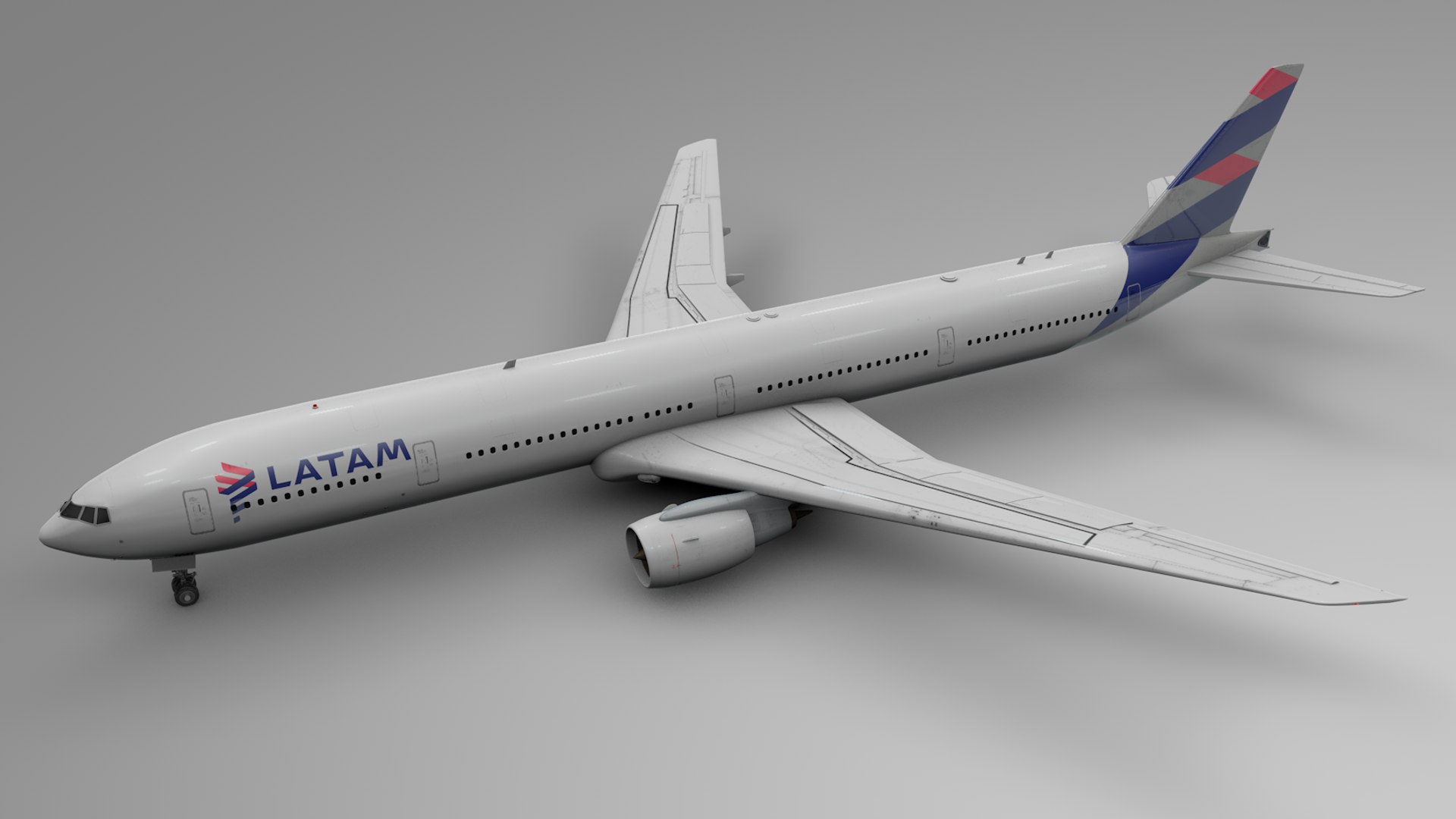 Latam Boeing 777-300er L549 3D Model - TurboSquid 1499377