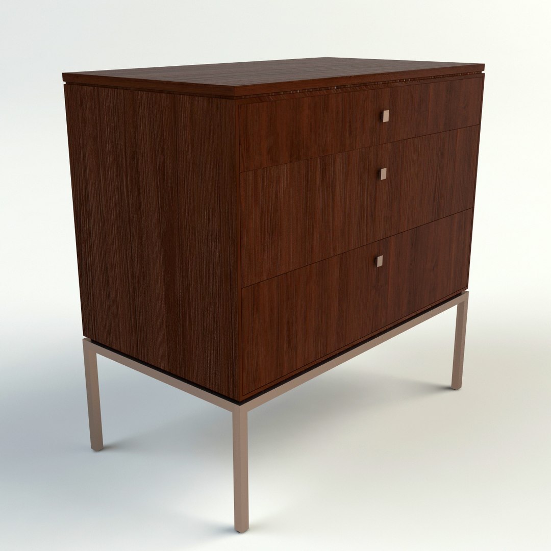 3d Van Dyke 3 Drawer