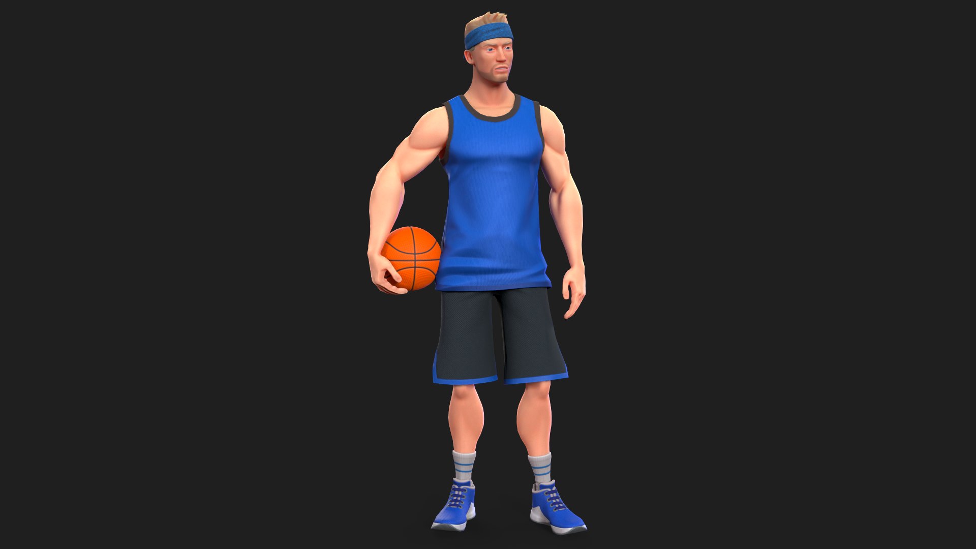3D Basketball Stylized White Player Model - TurboSquid 1874182