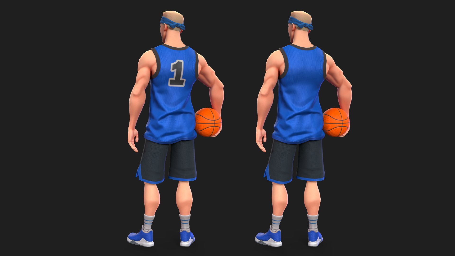 3D Basketball Stylized White Player Model - TurboSquid 1874182