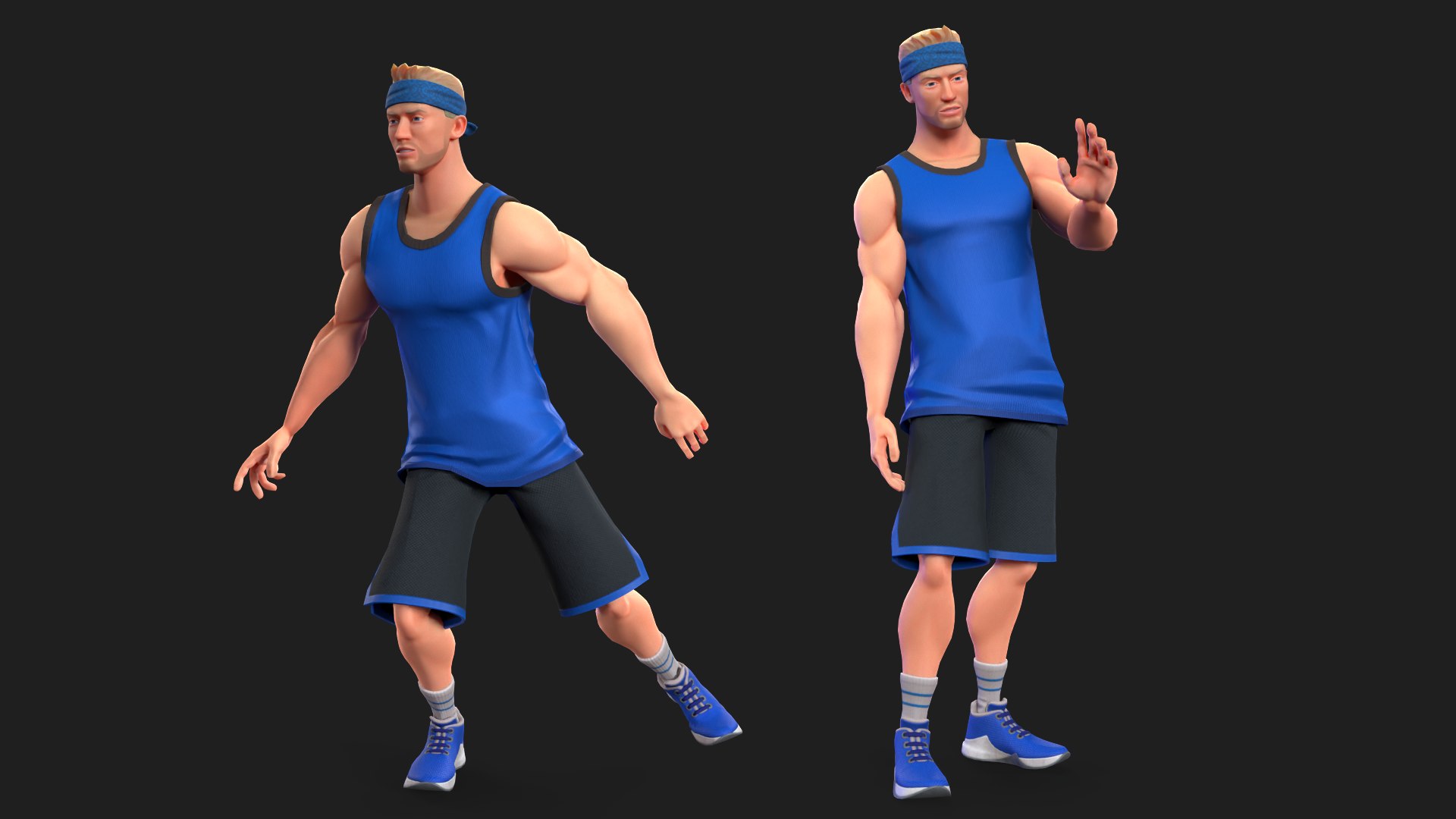 3D Basketball Stylized White Player Model - TurboSquid 1874182