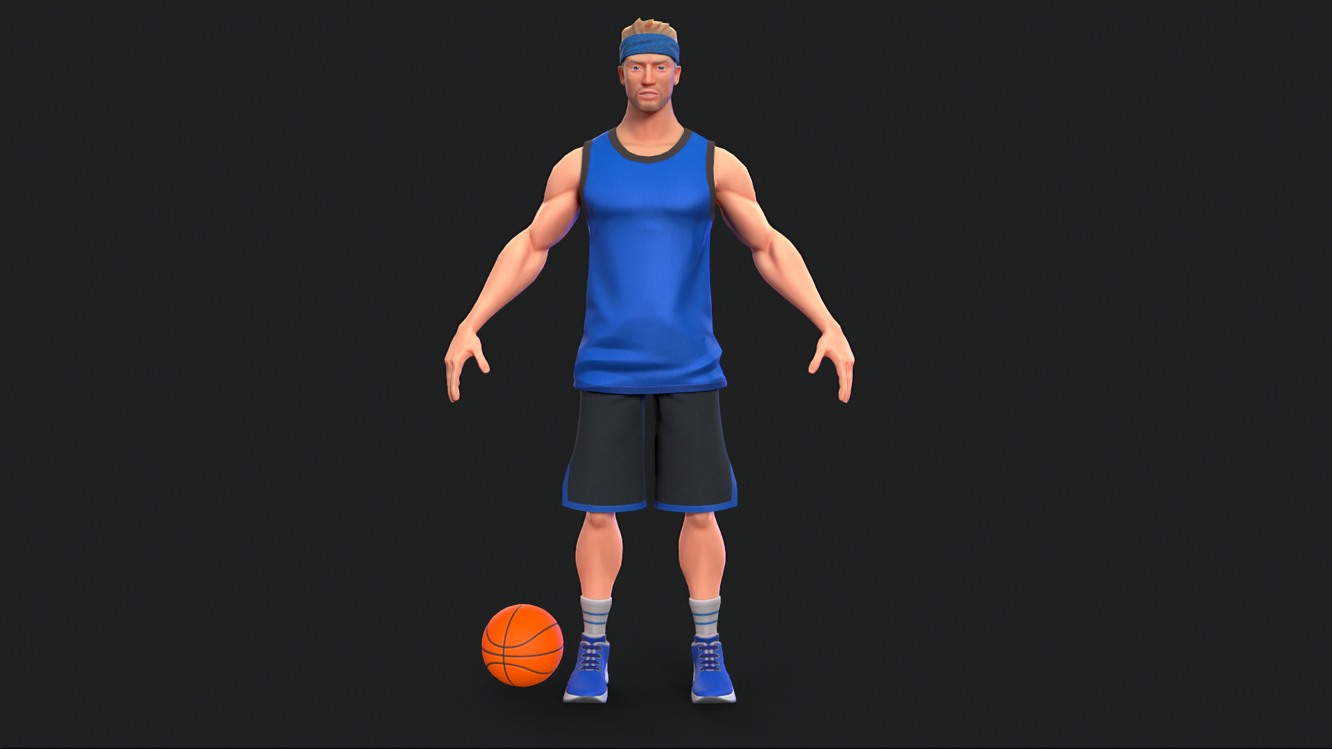3D Basketball Stylized White Player Model - TurboSquid 1874182