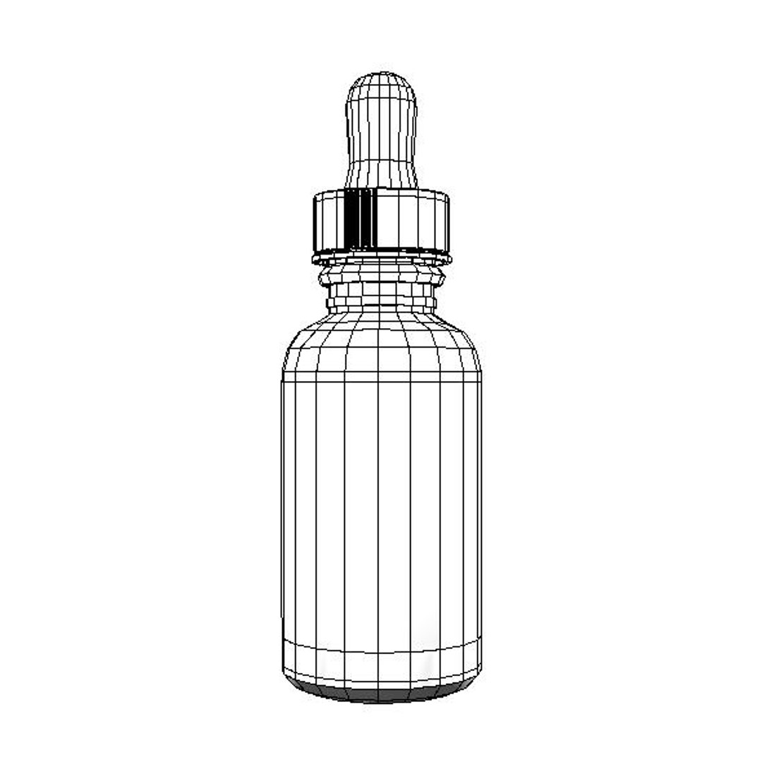 dropper bottle 3d obj