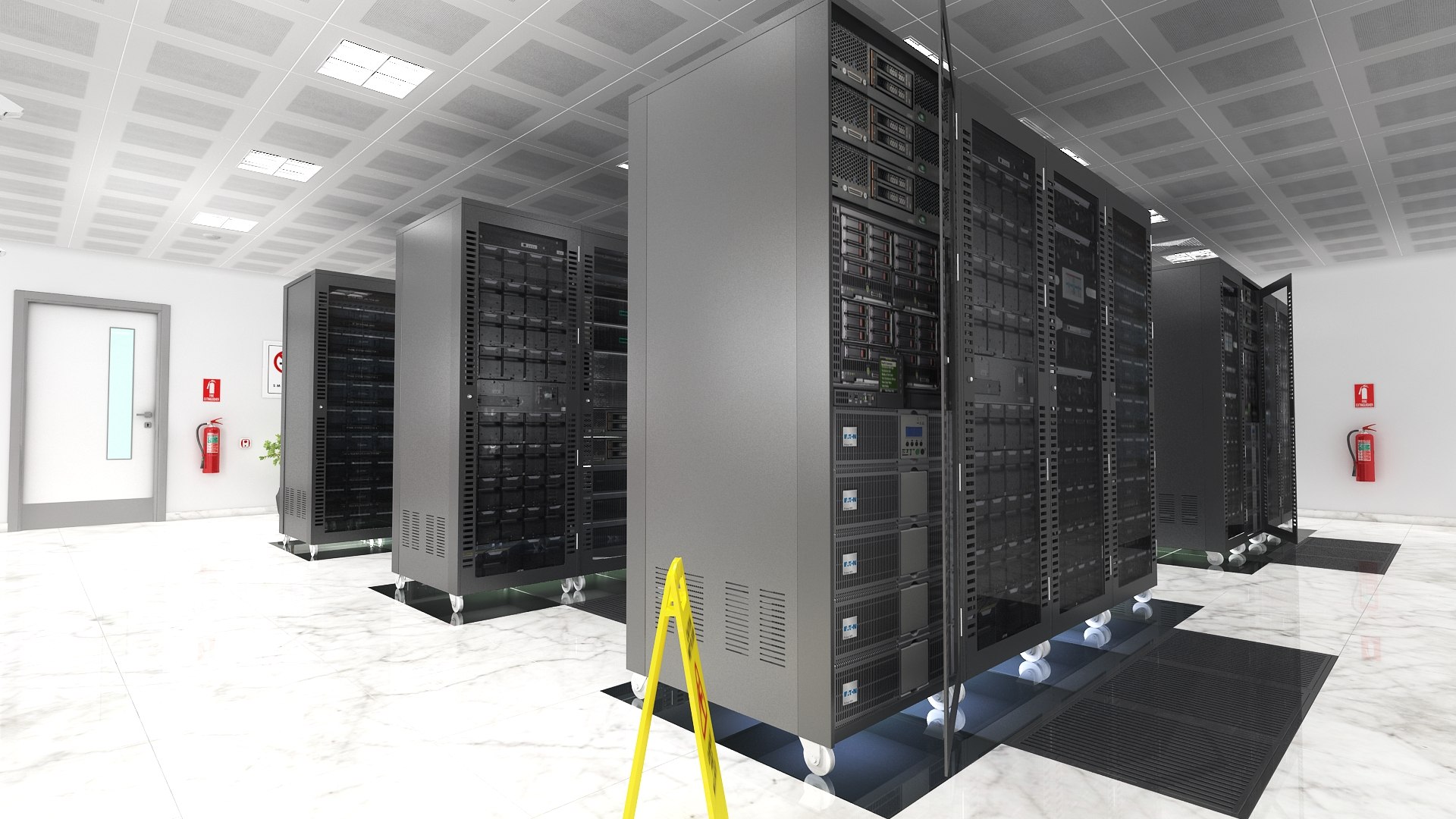 3D Server Room Model - TurboSquid 1343922