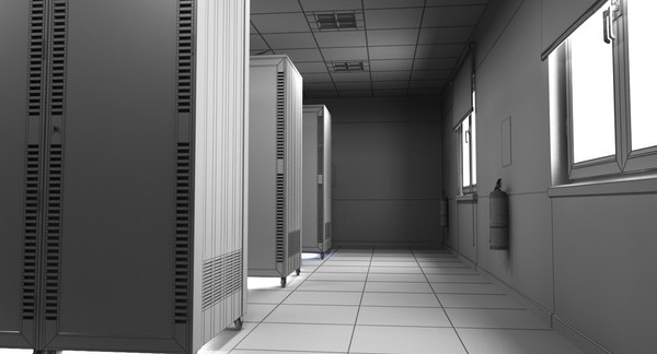 3D server room model - TurboSquid 1343922