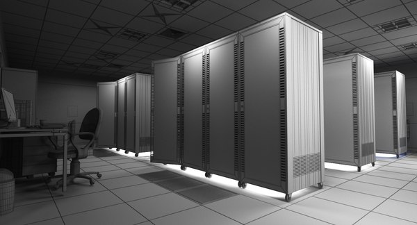 3D server room model - TurboSquid 1343922
