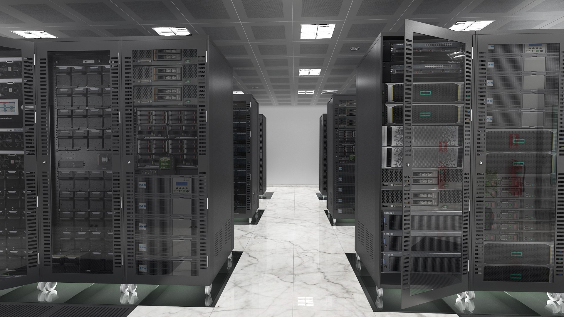 3D Server Room Model - TurboSquid 1343922