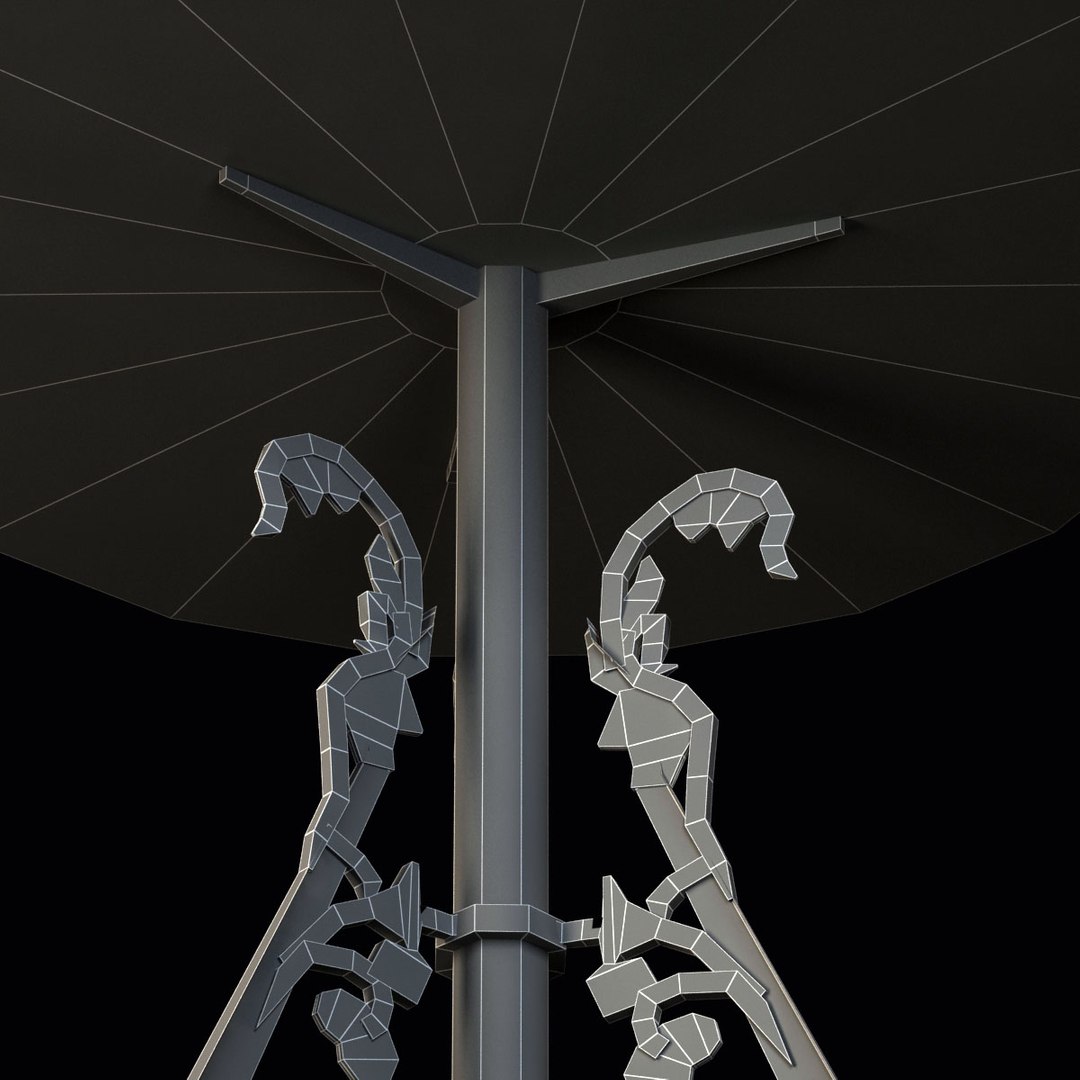 3d table ornate bistro decorative model