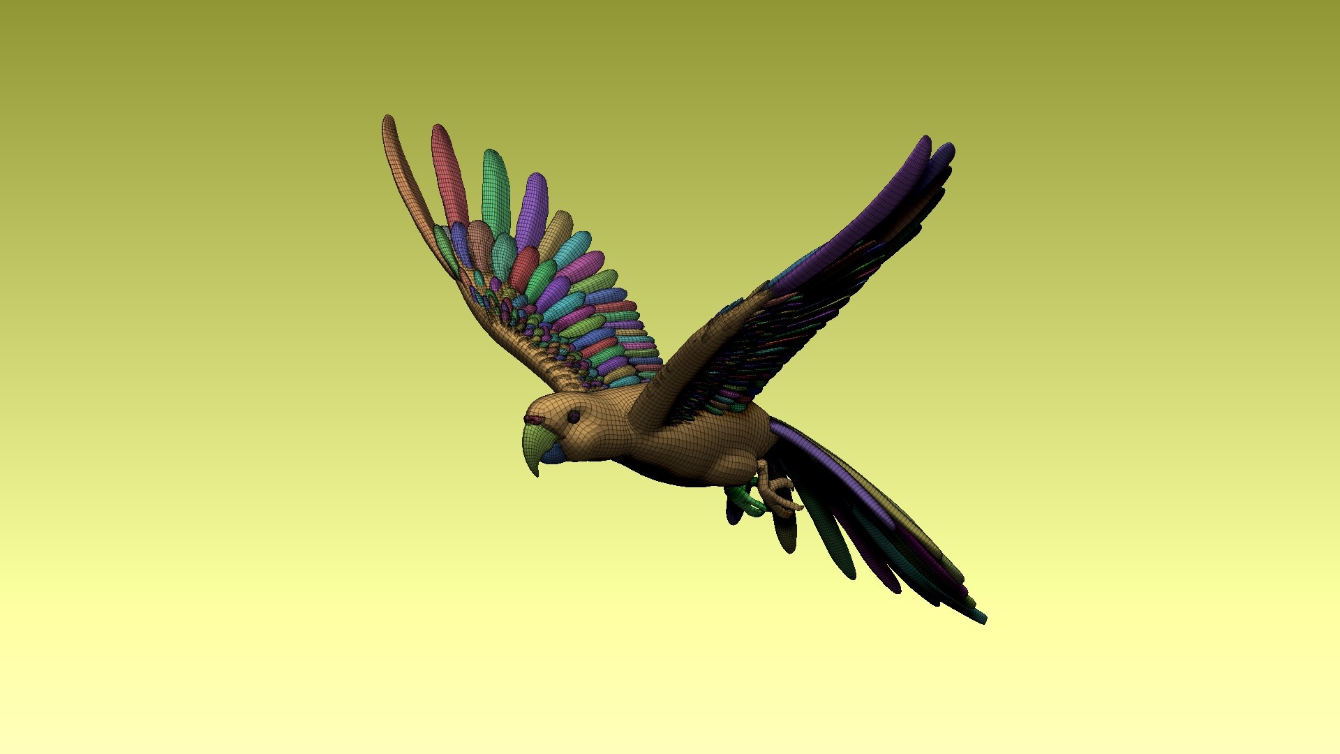 3D Parrot - TurboSquid 1828935