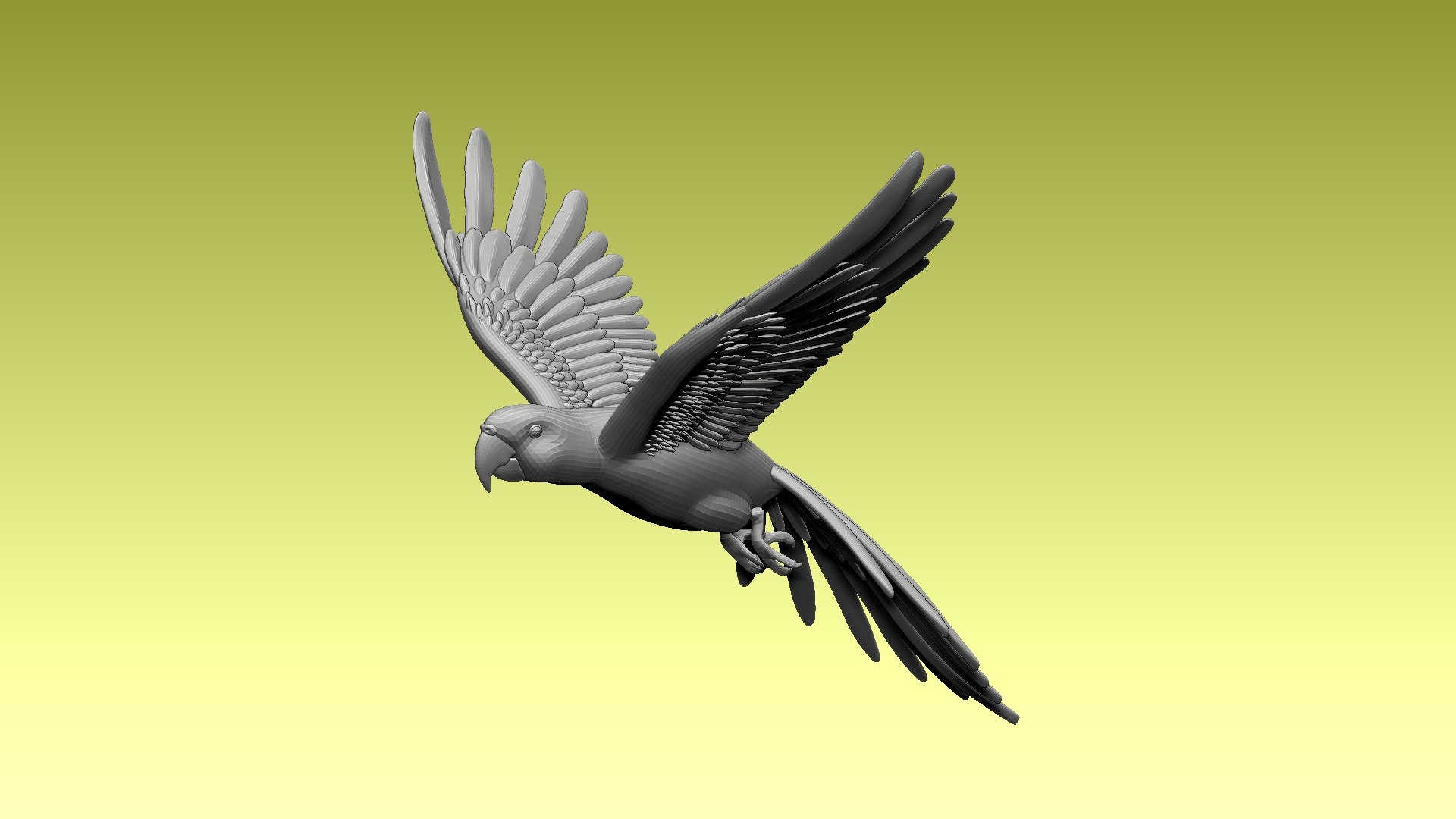 3D Parrot - TurboSquid 1828935