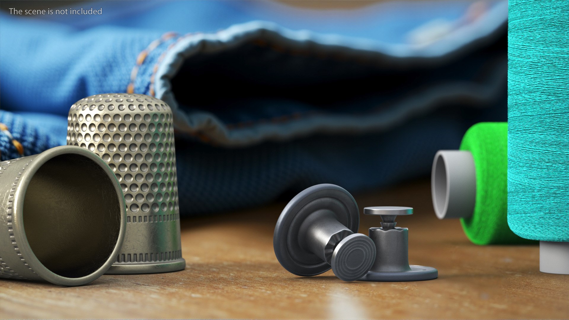 Dark Gray Jeans Rivet 3D Model - TurboSquid 2389890