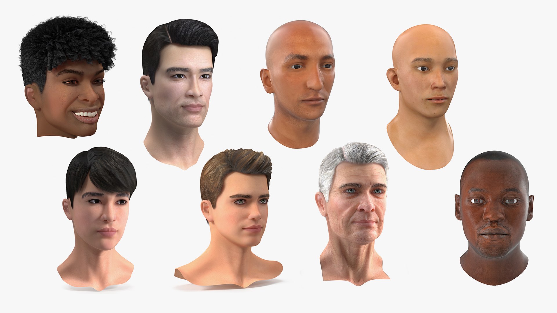 Male Heads Collection 5 model - TurboSquid 2003523