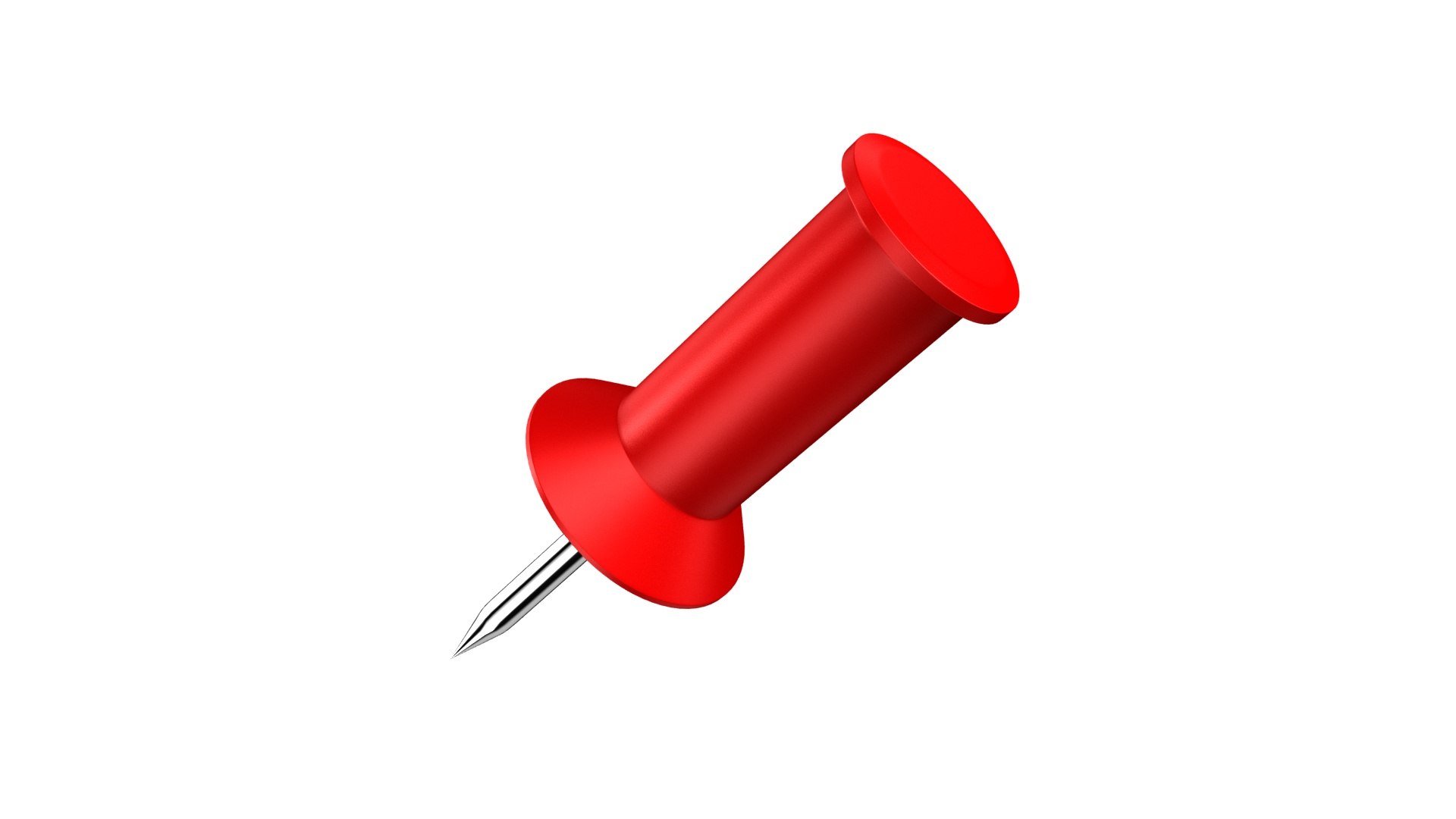 3D red push pin model - TurboSquid 2114431
