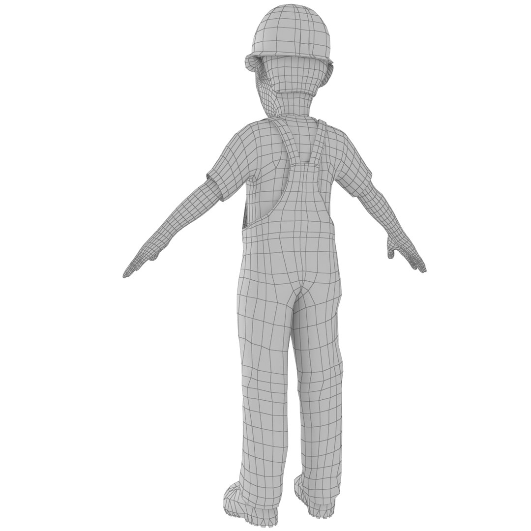 Cartoon Worker 3D Model - TurboSquid 1339282