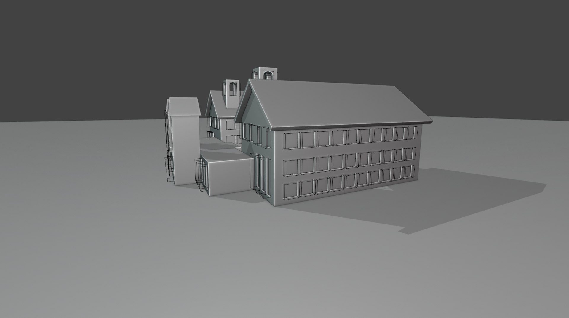 Low poly school 3D model - TurboSquid 1942807