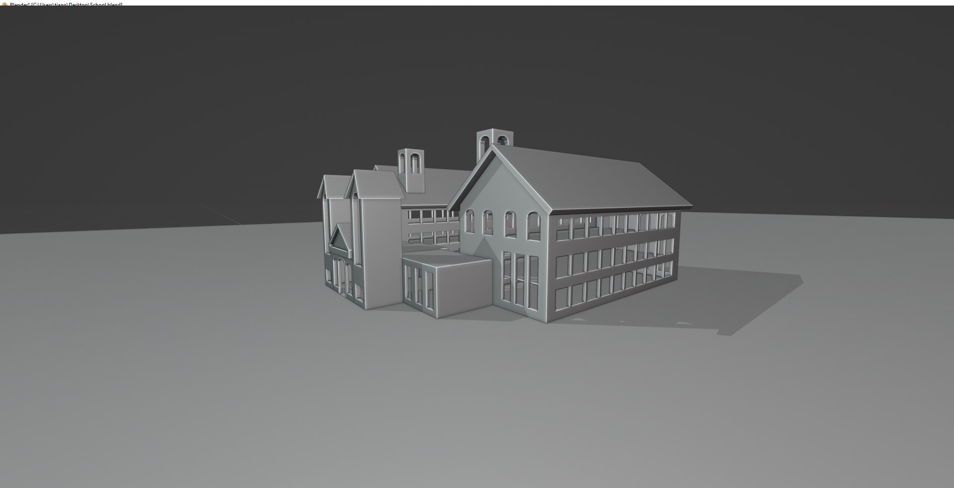 Low poly school 3D model - TurboSquid 1942807