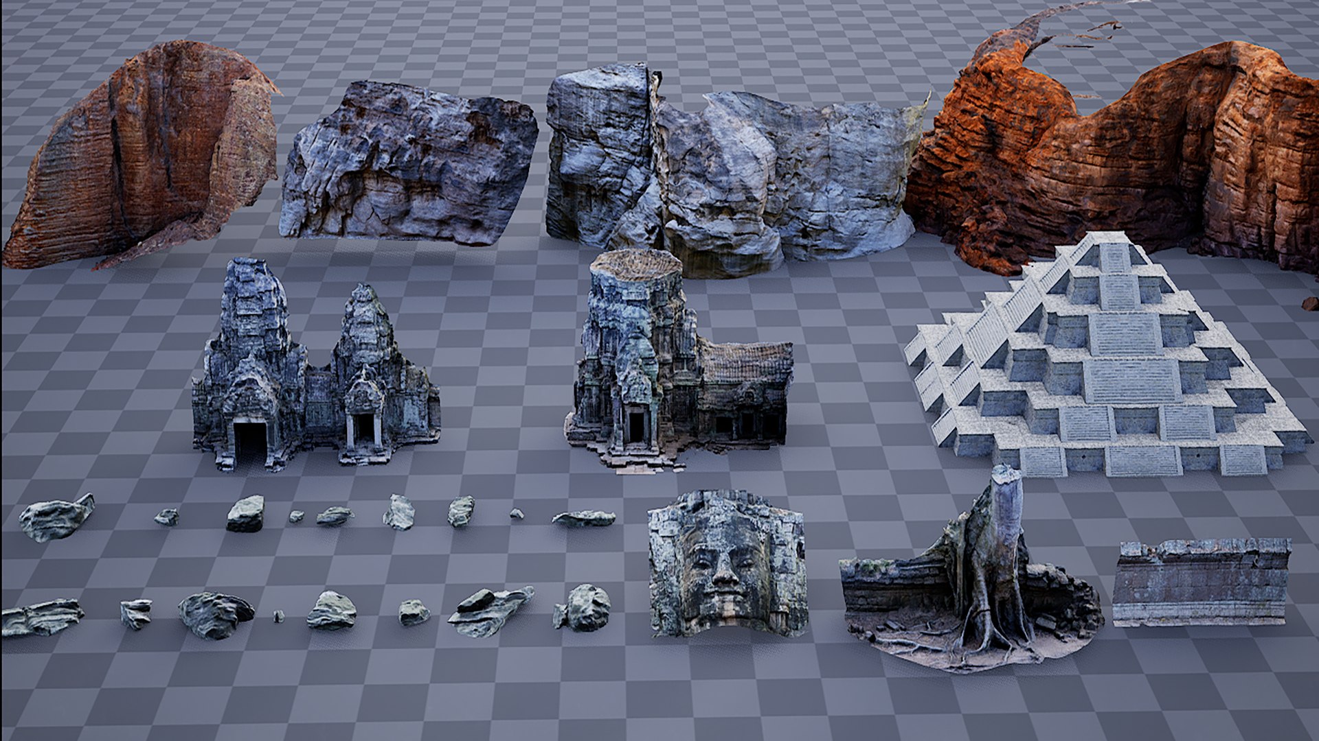 Temple Scene 3D - TurboSquid 1712289