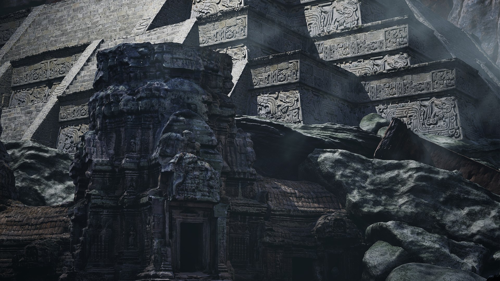 Temple Scene 3D - TurboSquid 1712289