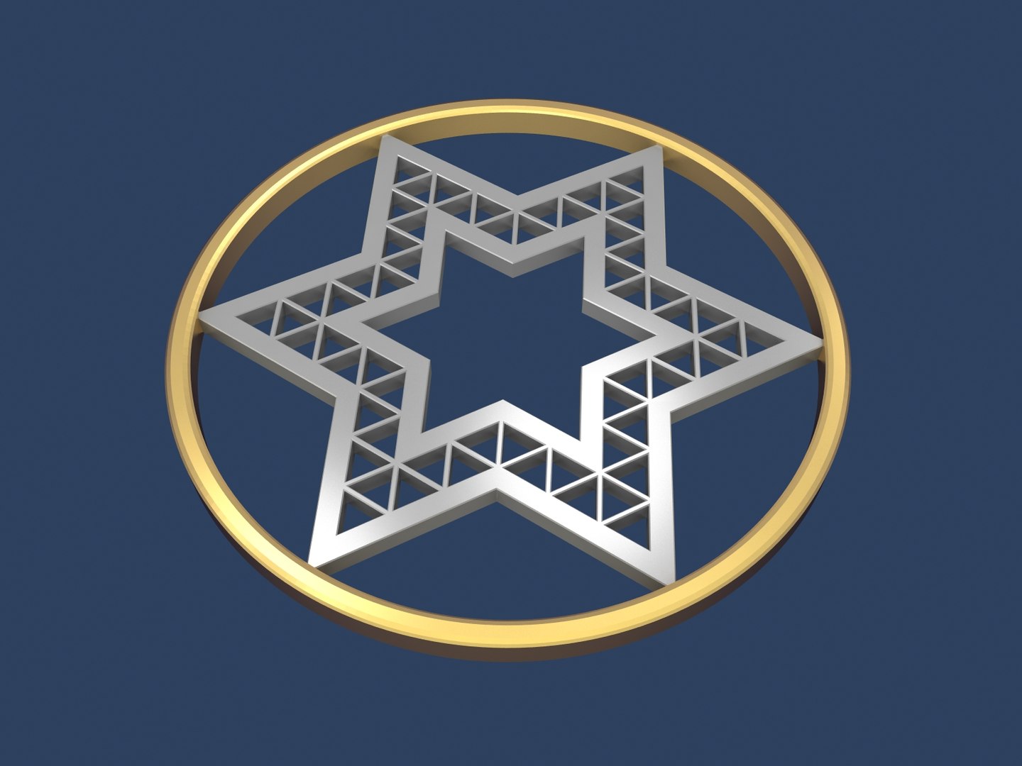 Star david circle 3D model - TurboSquid 1416854