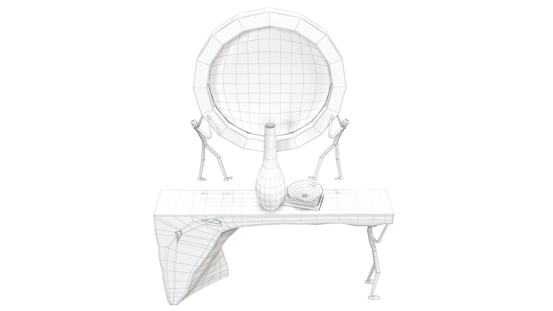 Dressing table 3D model - TurboSquid 2114926