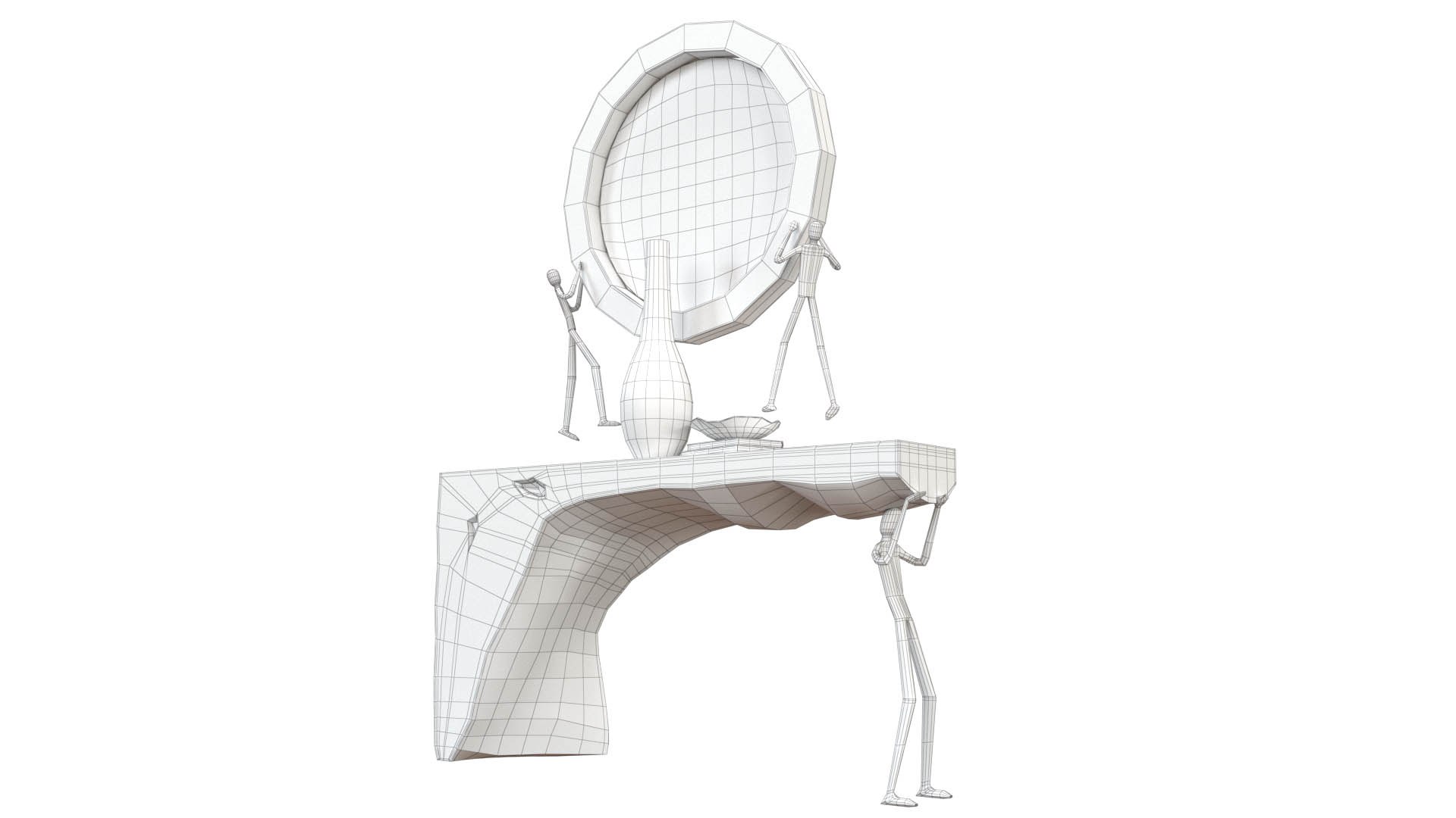 Dressing table 3D model - TurboSquid 2114926