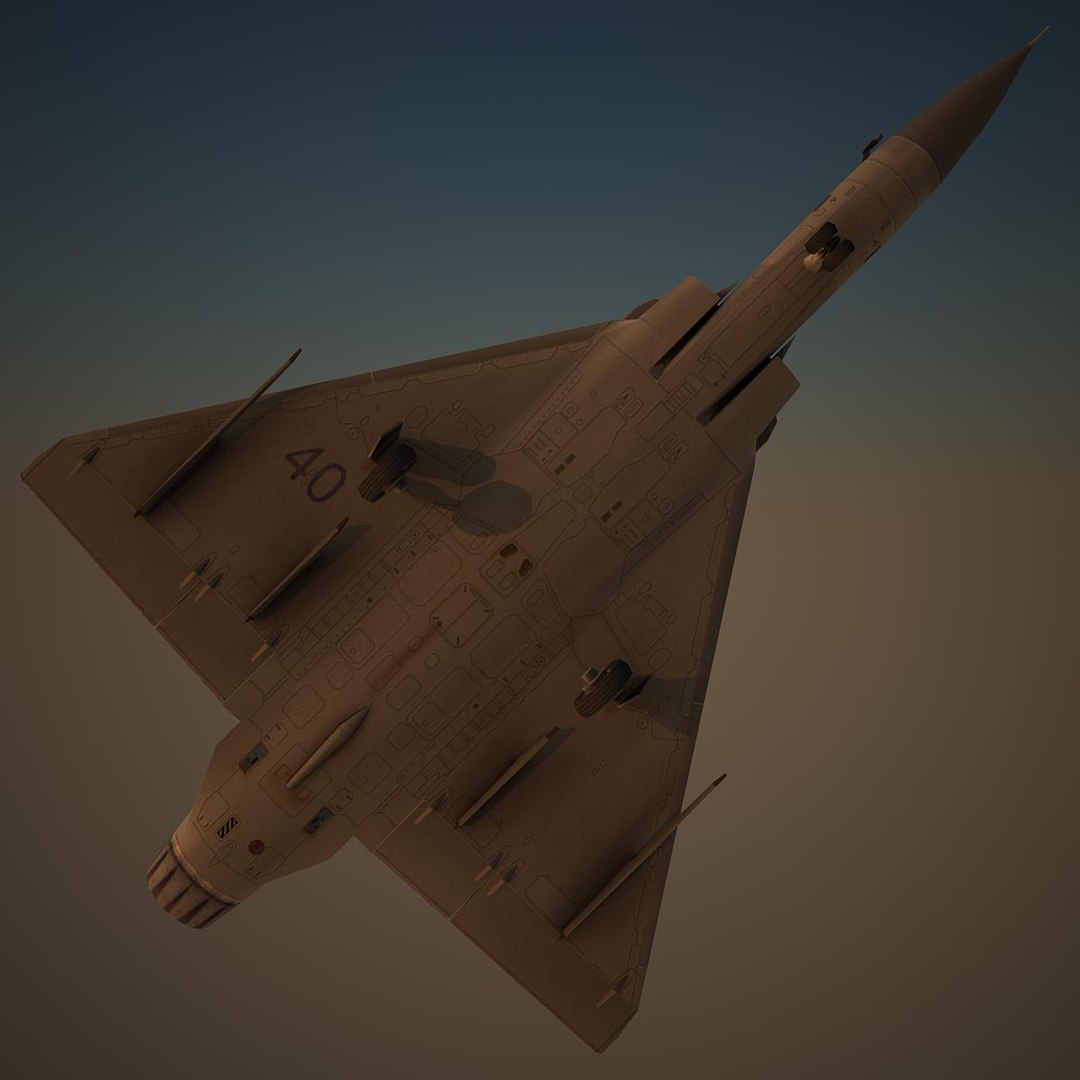 Mirage 2000 2 Uae 3d Model