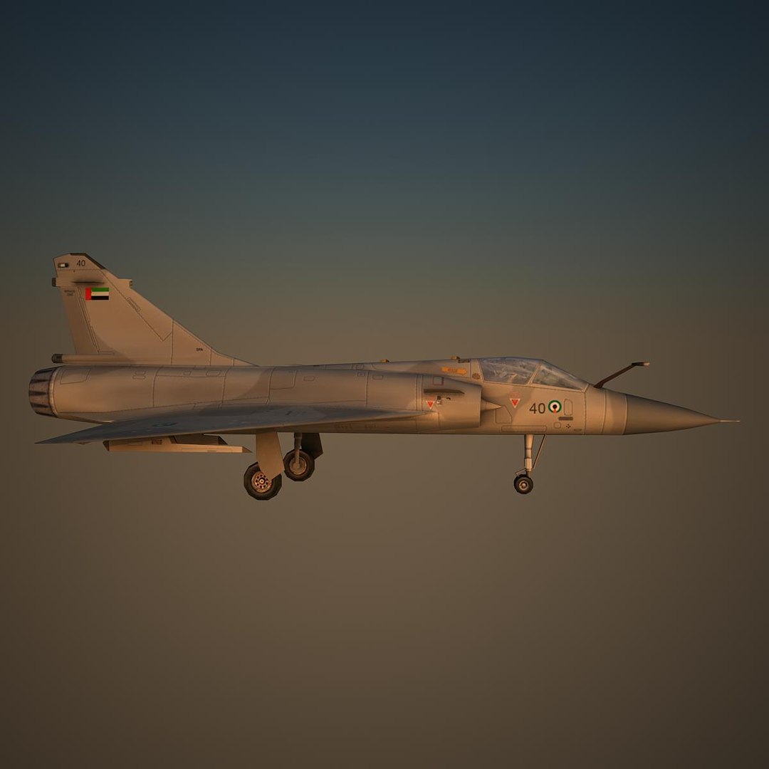 Mirage 2000 2 Uae 3d Model