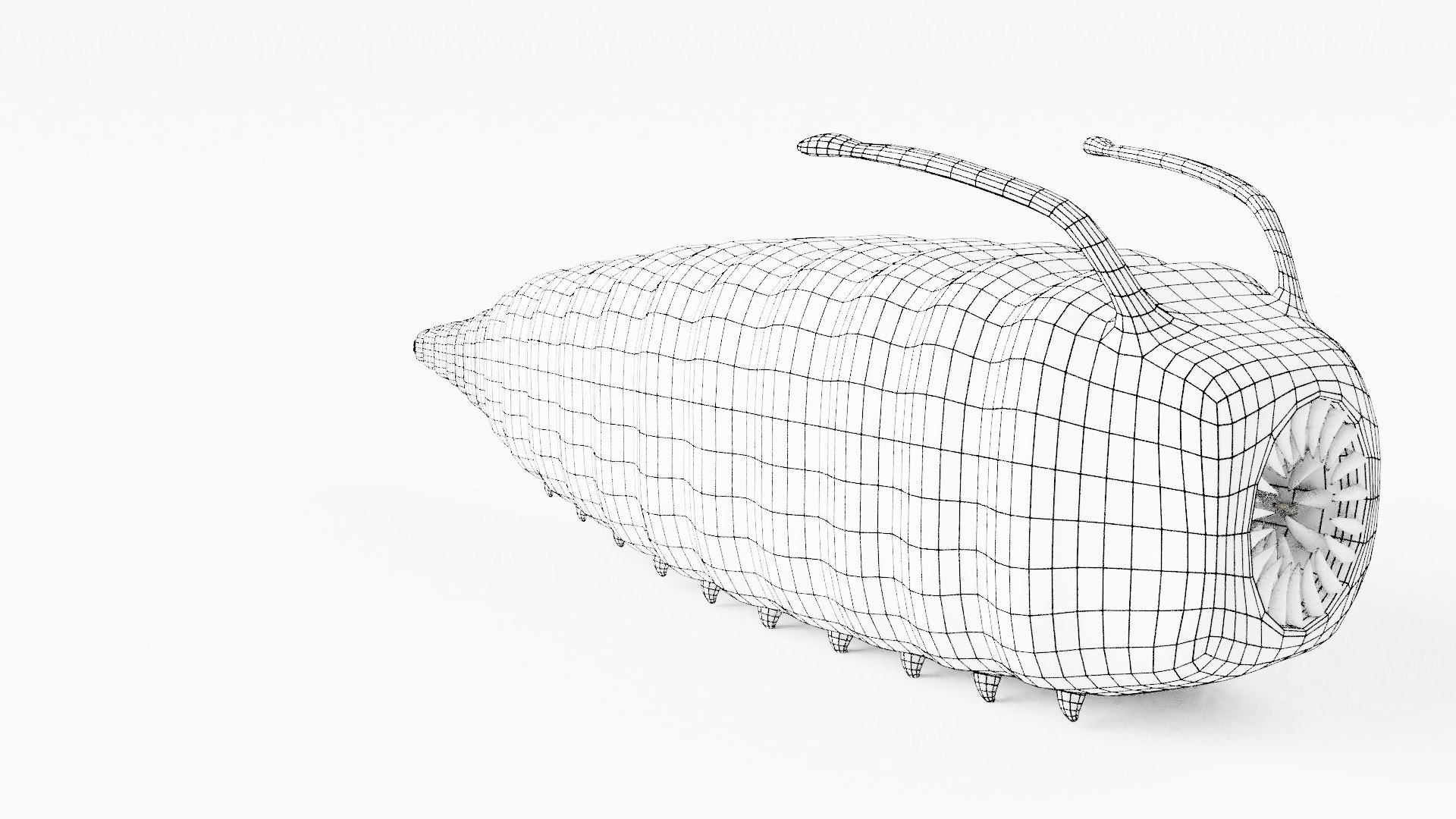 3D Worm Creature Model - TurboSquid 1745570