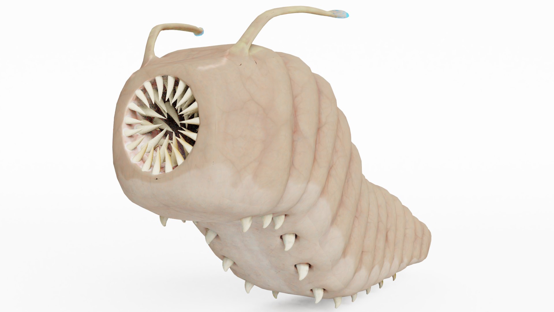 3D Worm Creature Model - TurboSquid 1745570