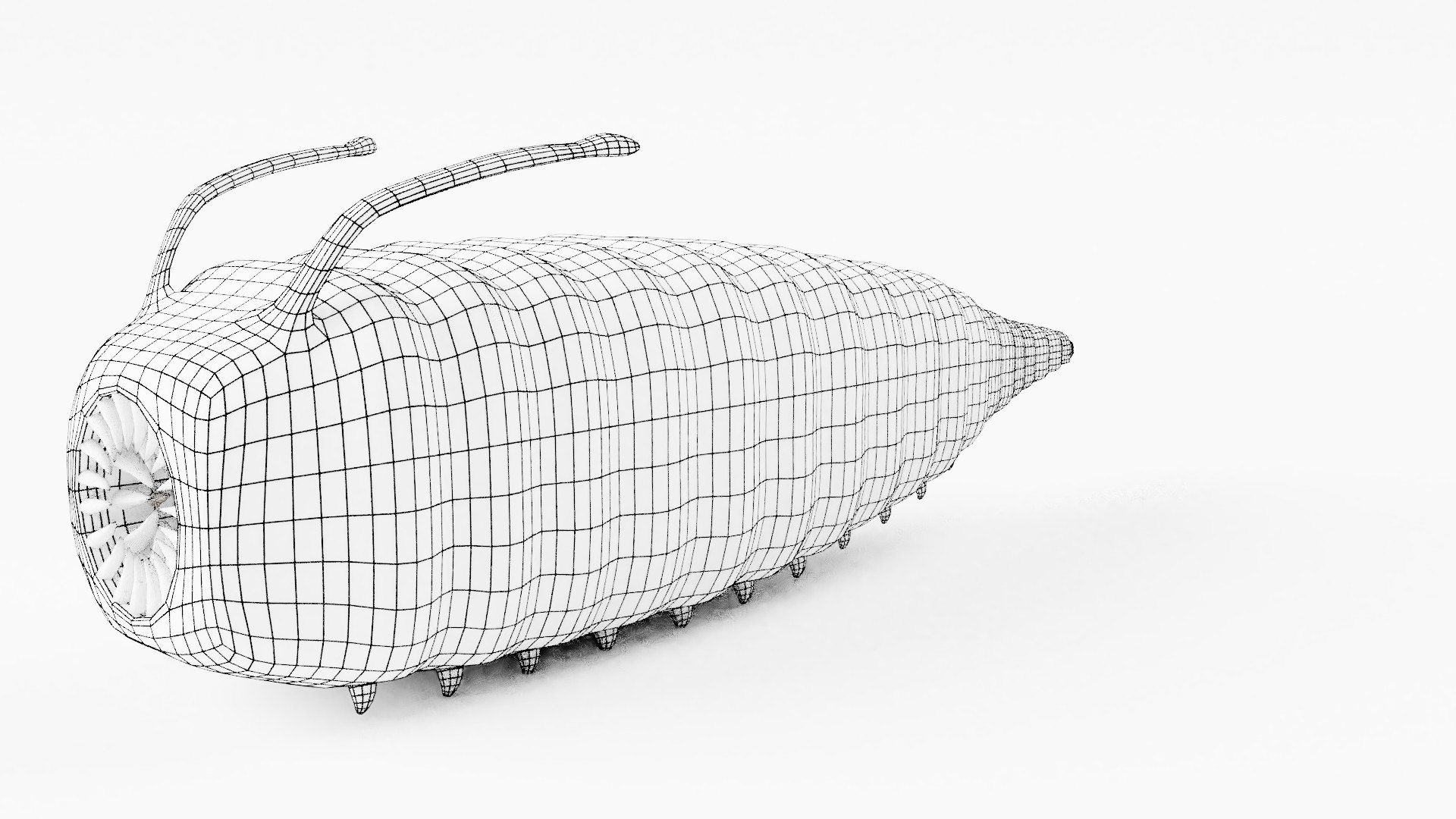 3D Worm Creature Model - TurboSquid 1745570