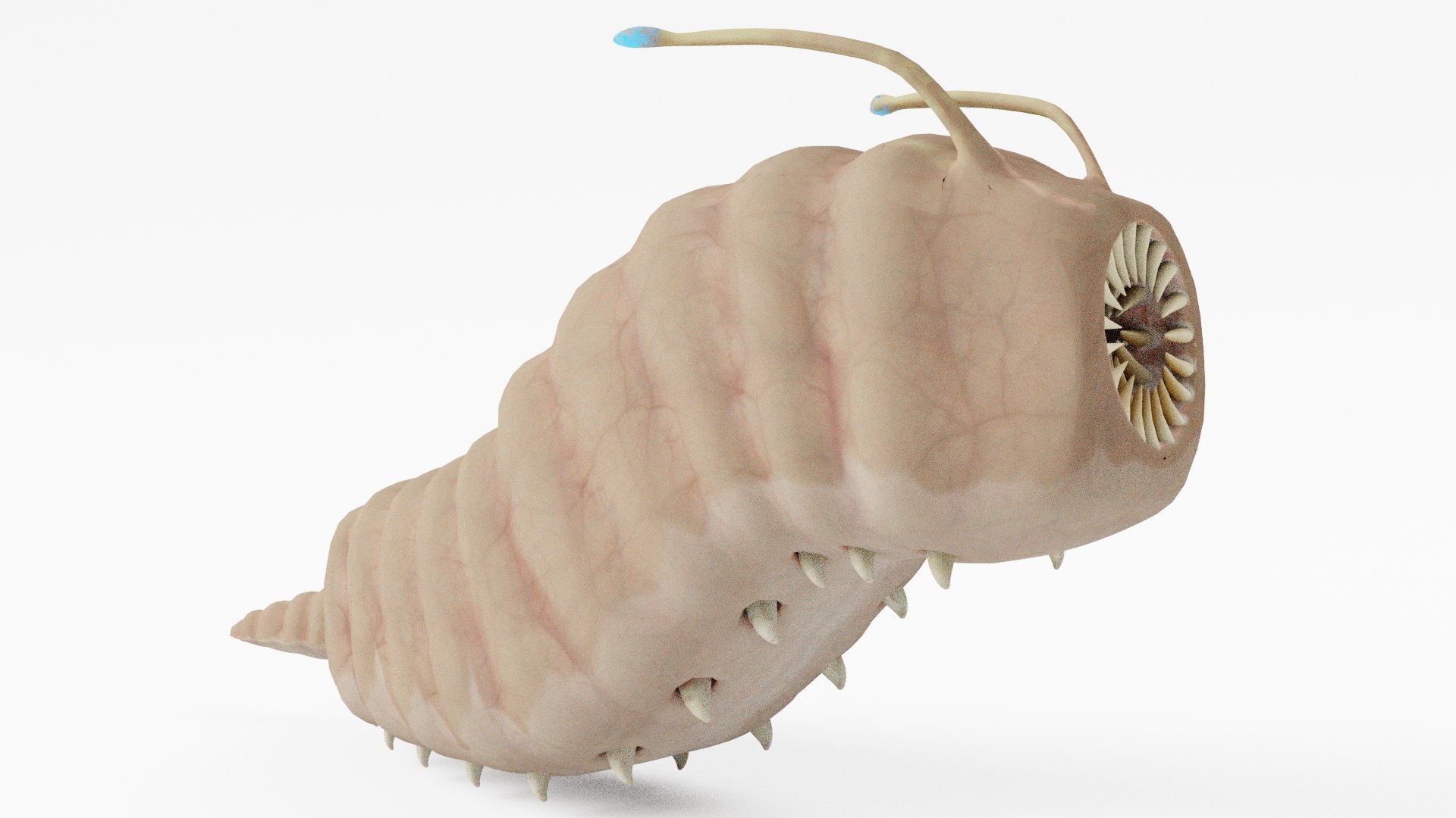 3D Worm Creature Model - TurboSquid 1745570