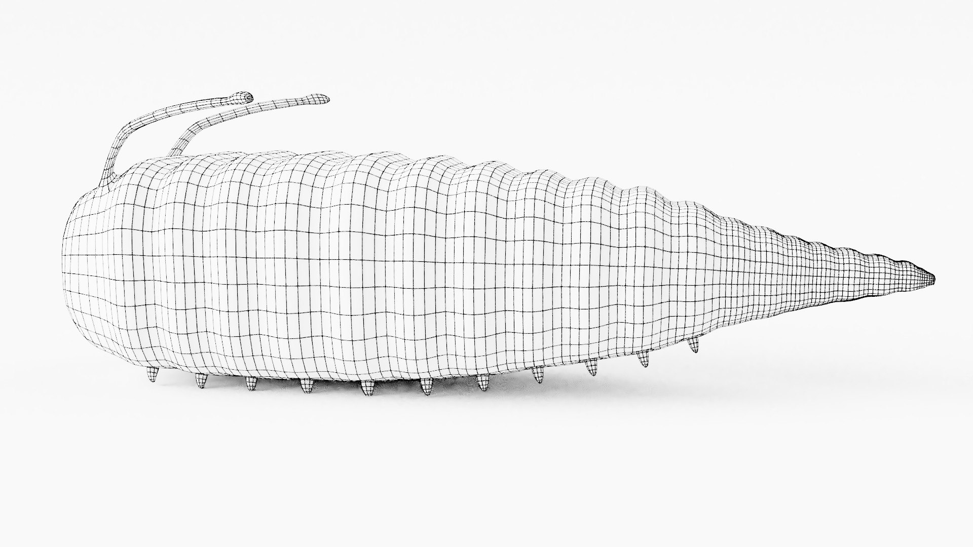 3D Worm Creature Model - TurboSquid 1745570