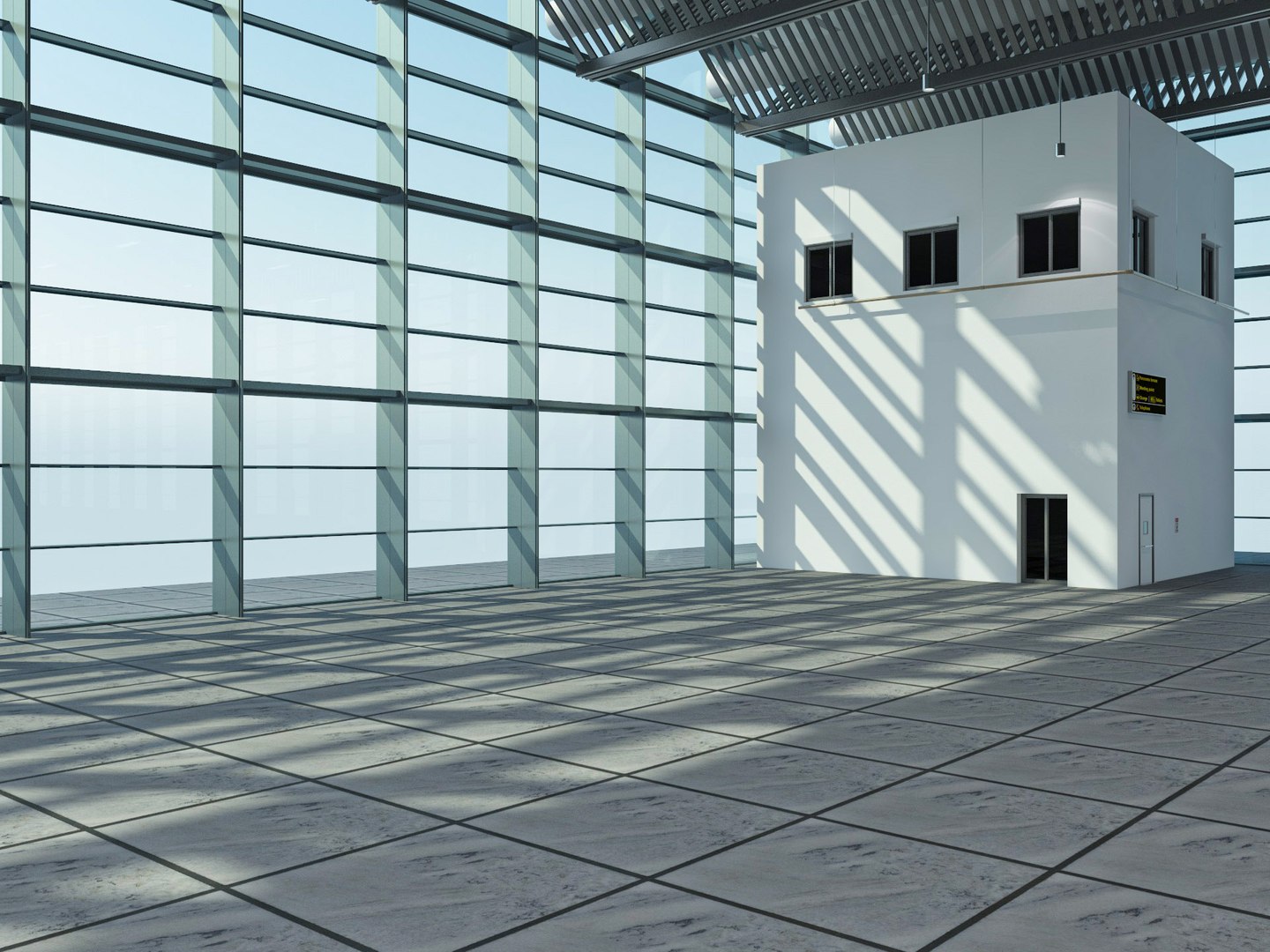 Exhibition Hall exterior and interior 18 3D model - TurboSquid 2078513