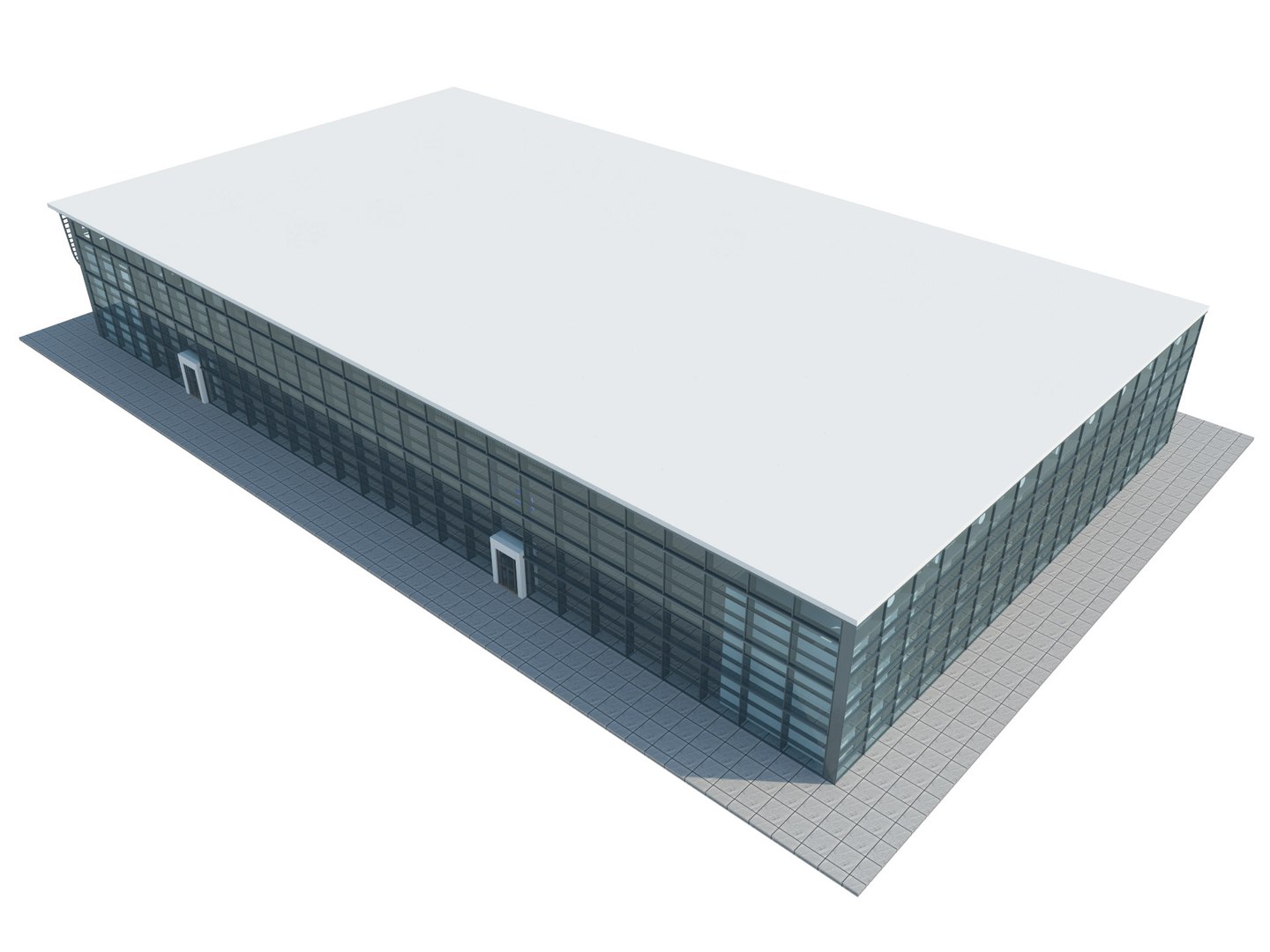 Exhibition Hall exterior and interior 18 3D model - TurboSquid 2078513