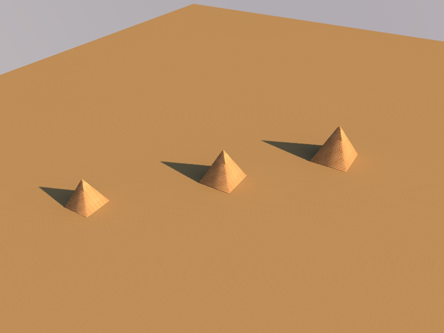 Pyramids Giza C4d