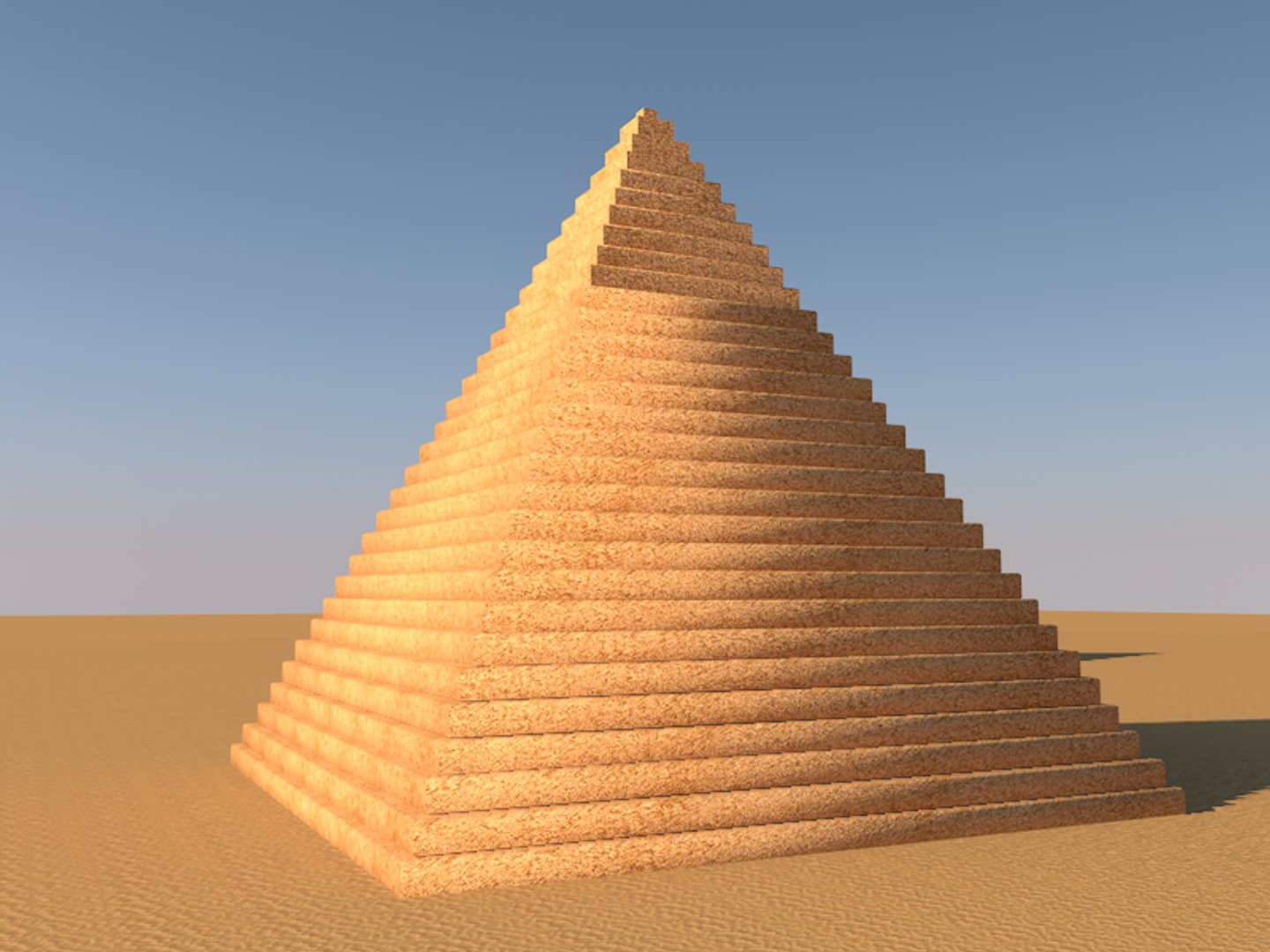 Pyramids Giza C4d